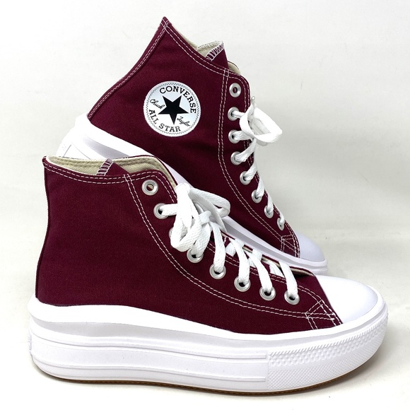 Converse | Shoes | Converse Chuck Taylor Move Platform High Top Red ...